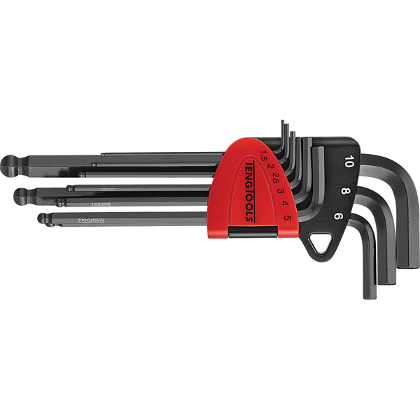 Teng 9pc Ball-End Metric Hex Key Set - 1.5-10.0mm - Buy Tools Online
