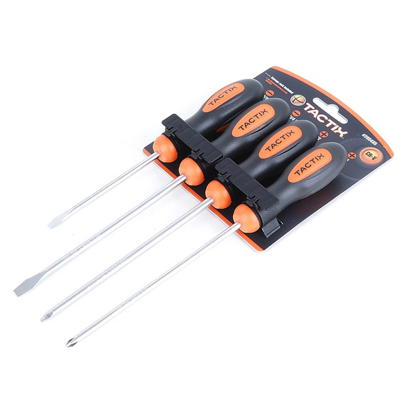Tactix 4pc Screwdriver Set - Buy Tools Online