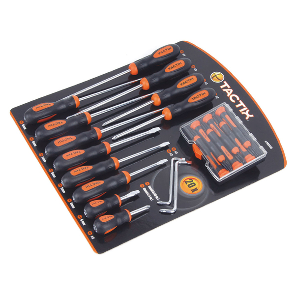 Tactix 20Pc Screwdriver Set - Buy Tools Online