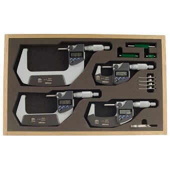 Mitutoyo Set Digimatic Micrometers 0 - 4"/100mm IP65 Coolant Proof ...