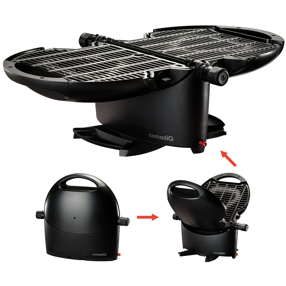 NomadiQ Portable Gas BBQ- Black - Buy Tools Online